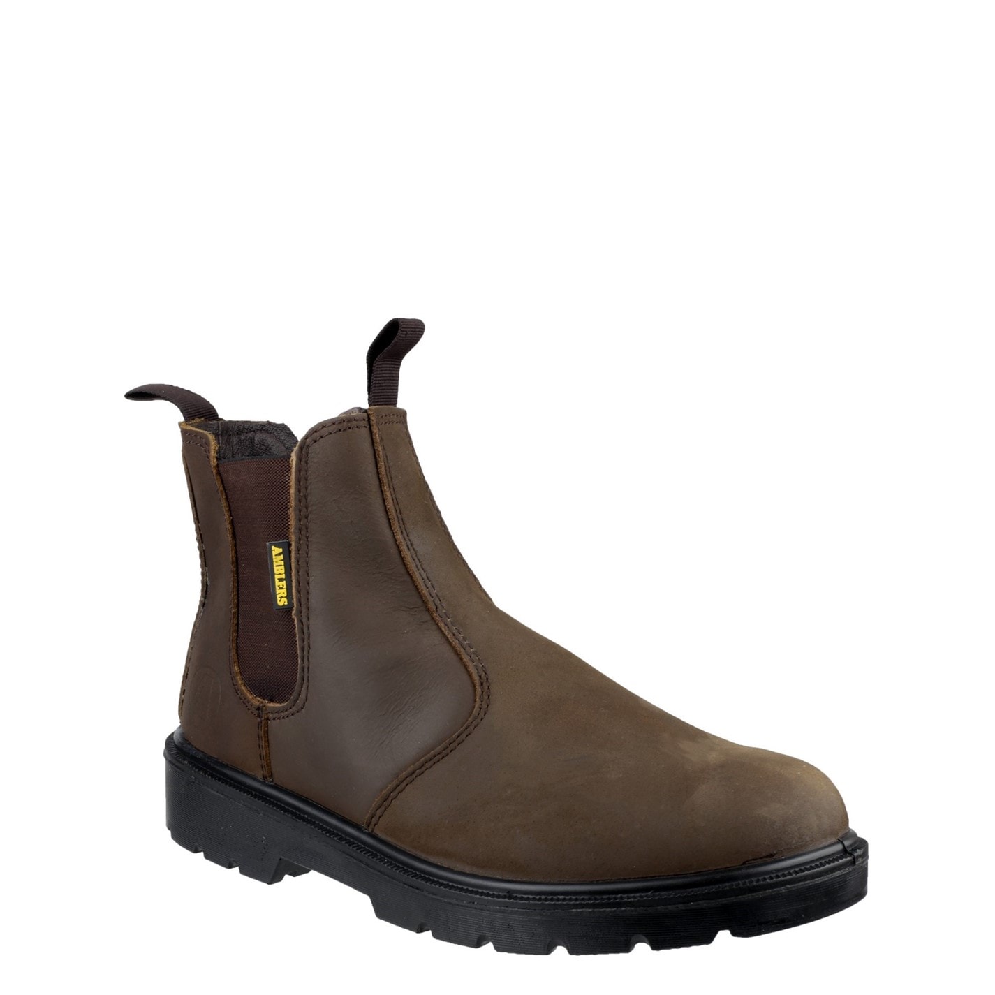 Amblers Safety | FS128 Hardwearing Pull On Safety Dealer Boot | Brown ...