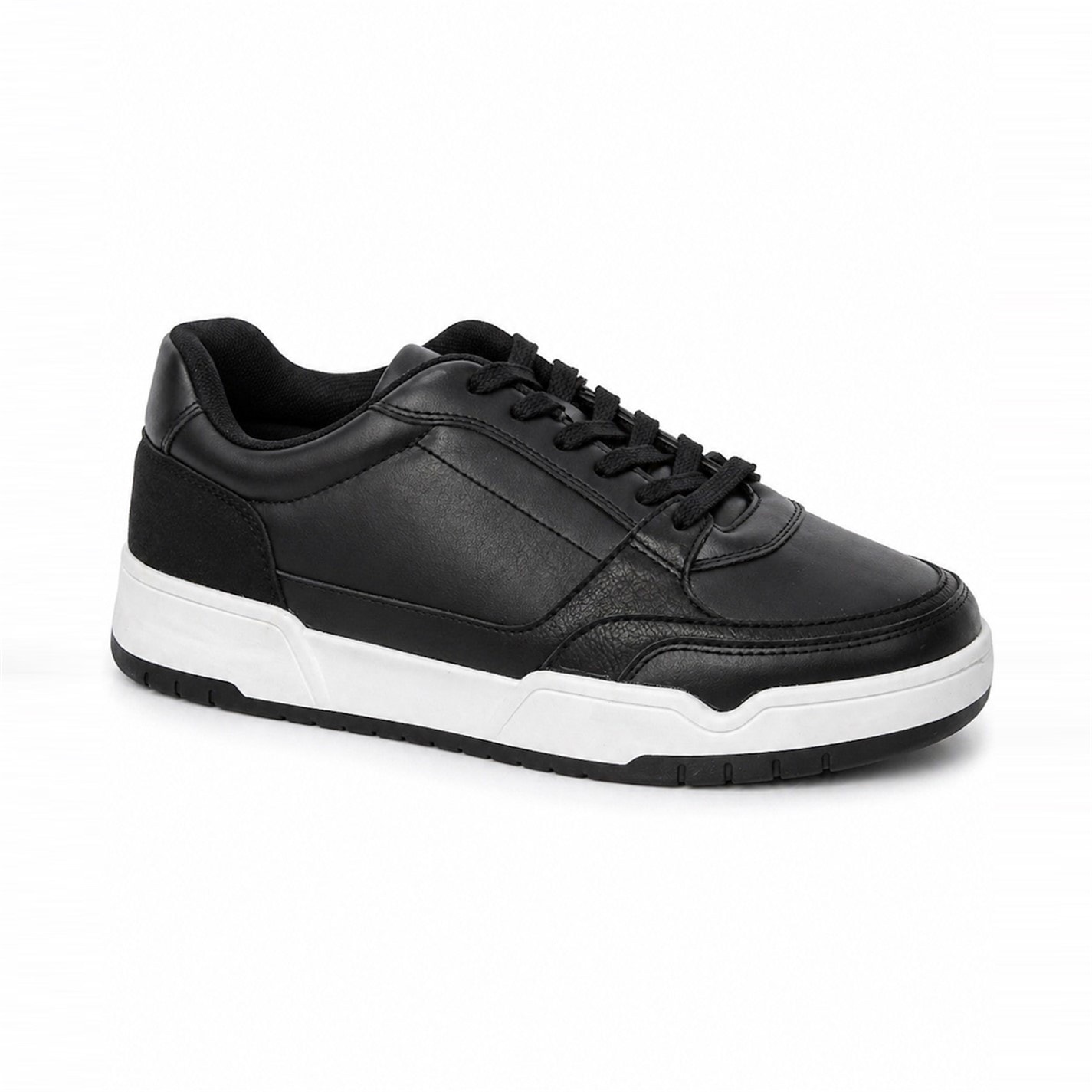 Thomas Blunt | Lace-Up Contrast Sole Casual Trainer A2211 | Black ...