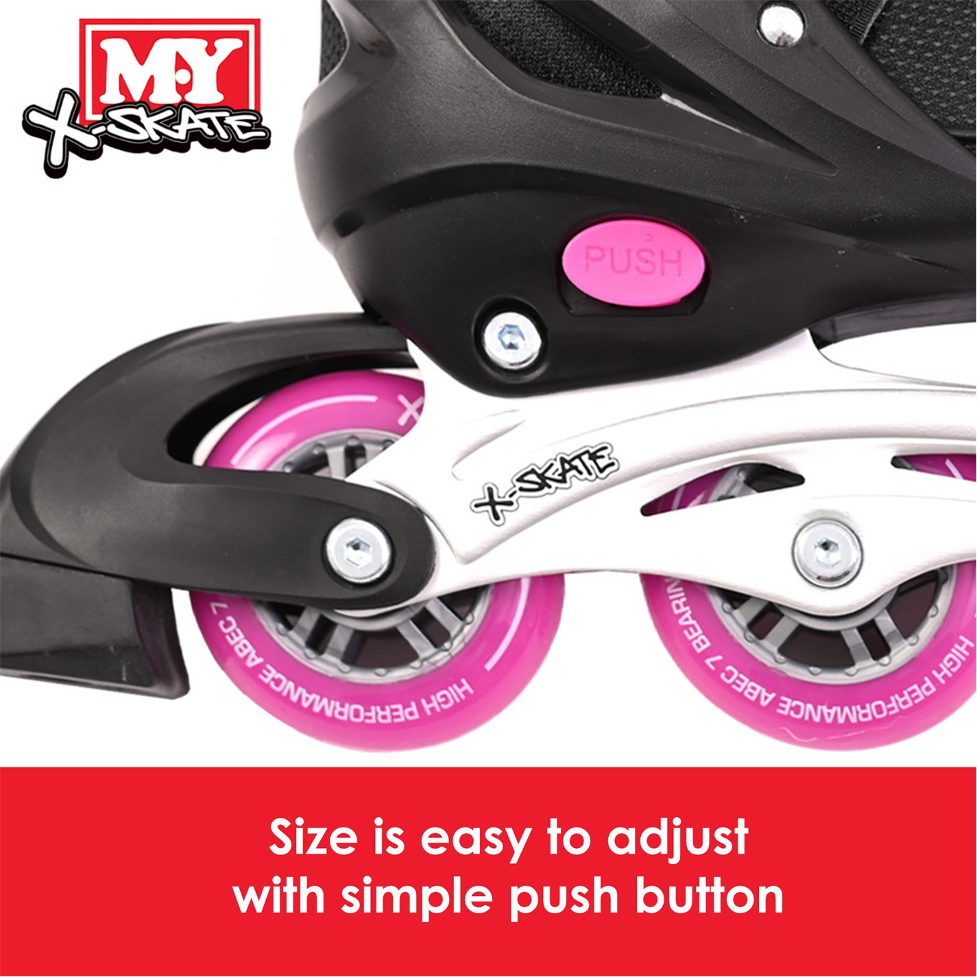 Planet Direct | M.Y X-Skate Adjustable Inline Roller Skates with B ...