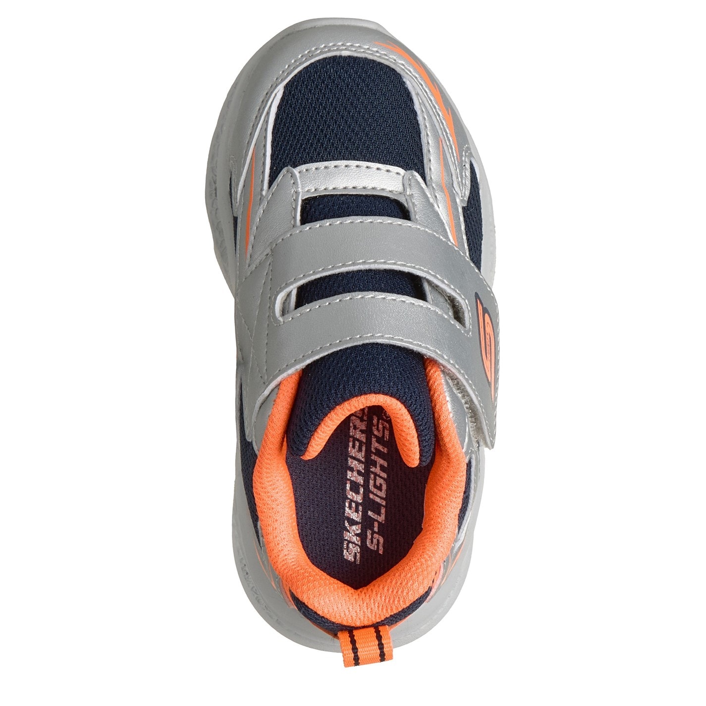 Skechers | Kids' Meteor Lights Leather Light Up Trainers | Leather ...
