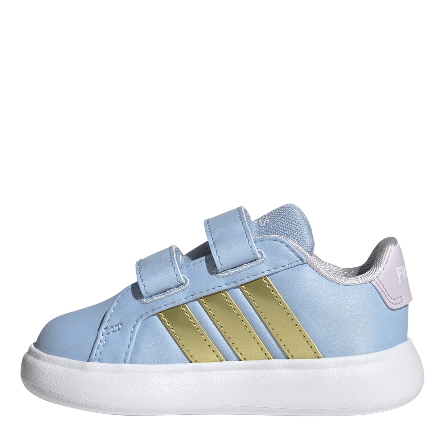 adidas | Kids' Grand C Anna Low-Top Trainers | Blue/Gold/Lvndr ...
