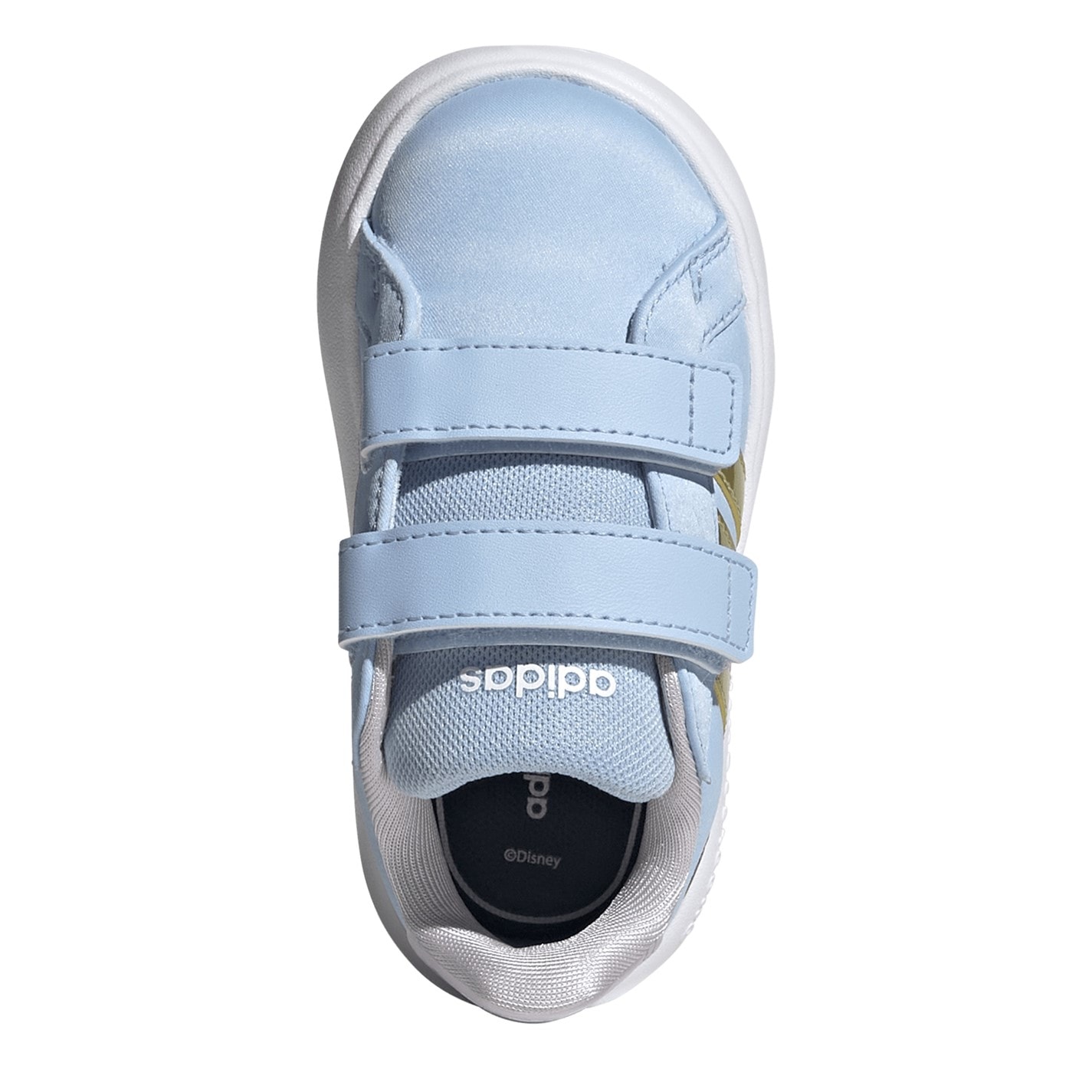 adidas | Kids' Grand C Anna Low-Top Trainers | Blue/Gold/Lvndr ...