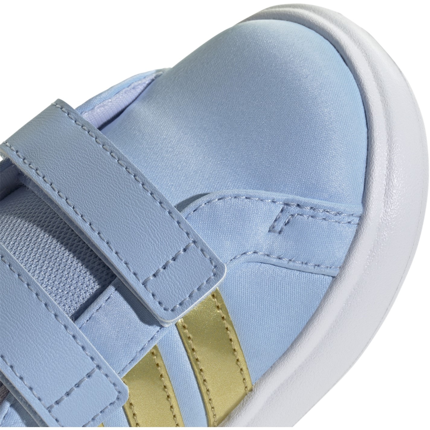 adidas | Kids' Grand C Anna Low-Top Trainers | Blue/Gold/Lvndr ...
