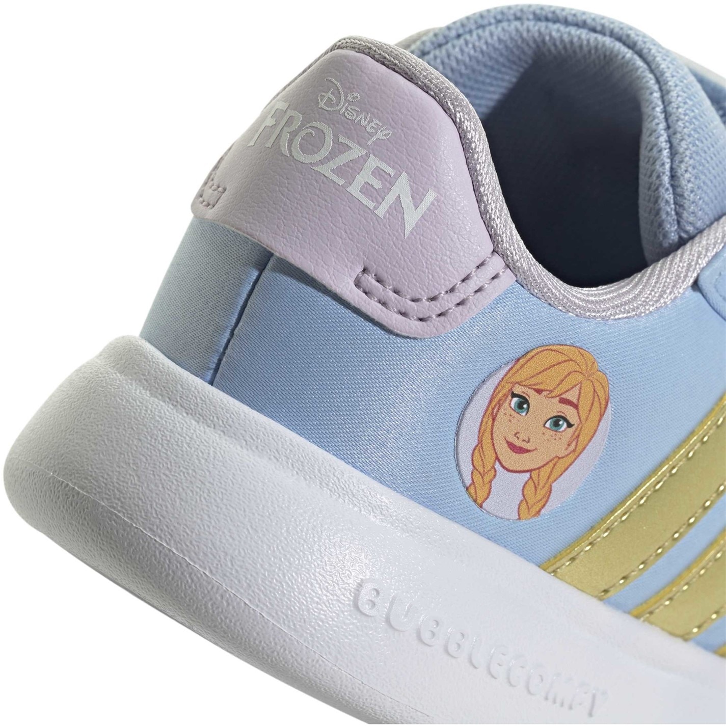 adidas | Kids' Grand C Anna Low-Top Trainers | Blue/Gold/Lvndr ...
