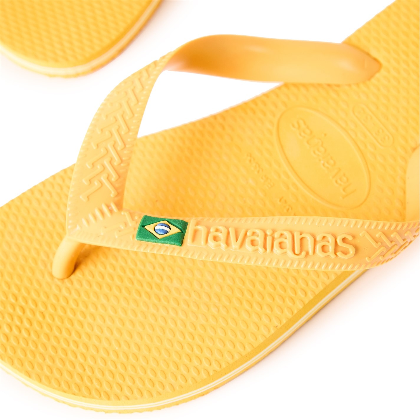 Havaianas | Unisex Kids Brasil Pop Yellow Flip Flops | Pop Yellow ...