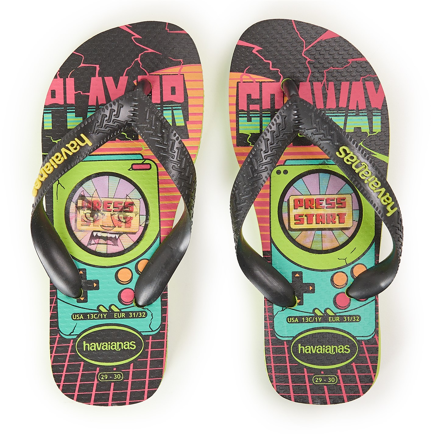 Havaianas | Hav. Top Holographic Lemon Green / Flip Flops Unisex Kids ...