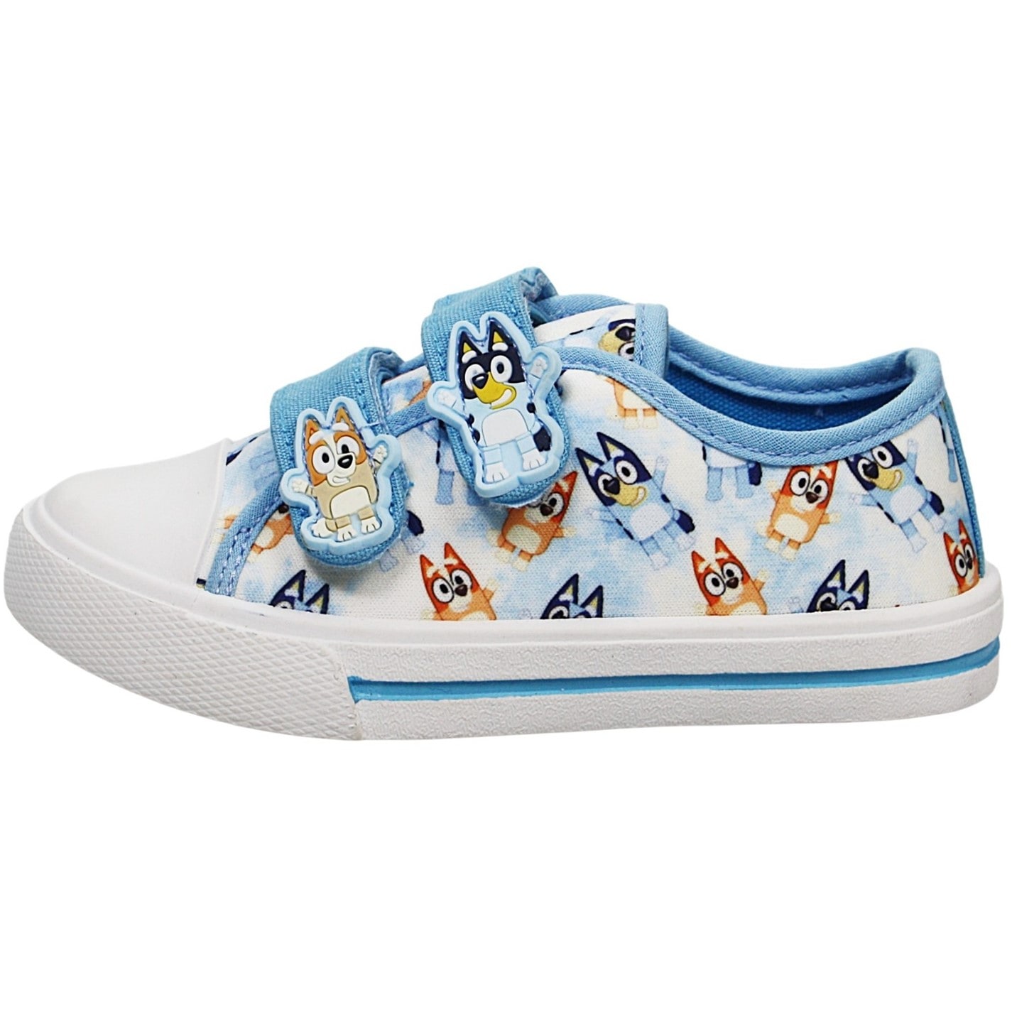 Bluey | Kids' Canvas Low Trainers | White/Blue | SportsDirect.com