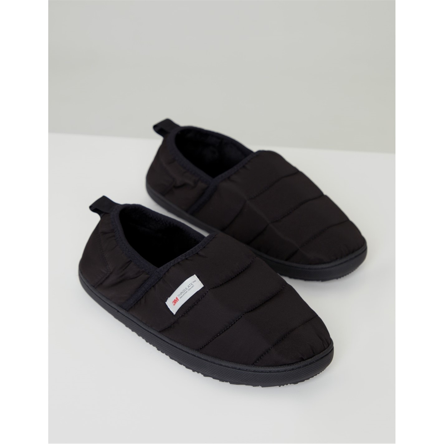Threadbare | Men's Plover Full Fit Slippers | Black | SportsDirect.com