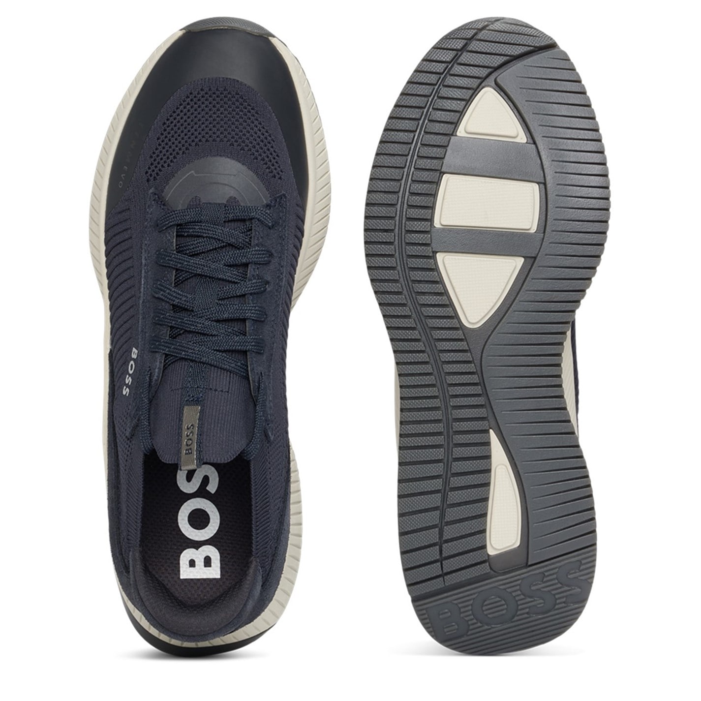 BOSS | Men's TTNM EVO Trainers with Signature Detailing | Runners ...