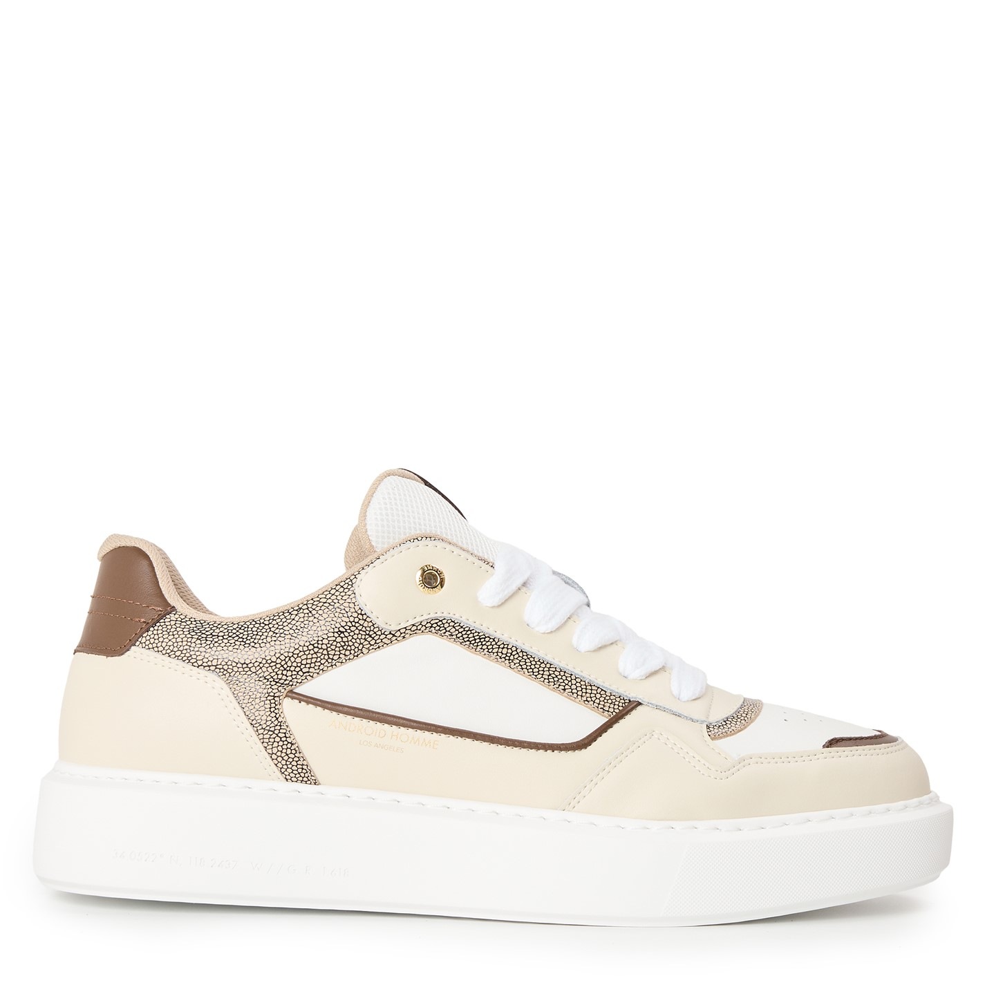 ANDROID HOMME | Men's Forum CRT Low-Top Trainers | Beige Cream ...