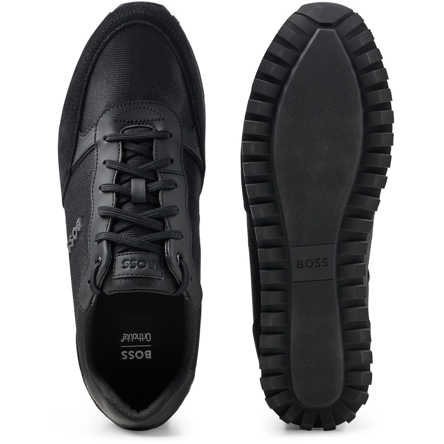 Boss | Men's Parkour Runners Textured Mesh Trainers | Runners ...