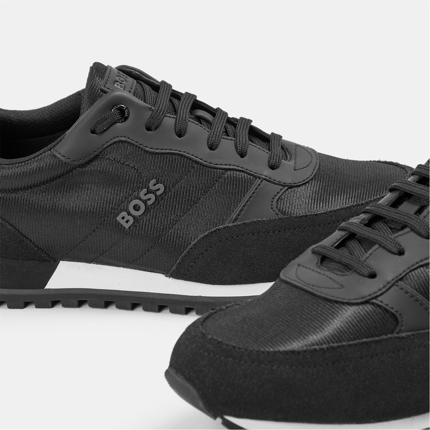 Boss | Men's Parkour Runners Textured Mesh Trainers | Runners ...