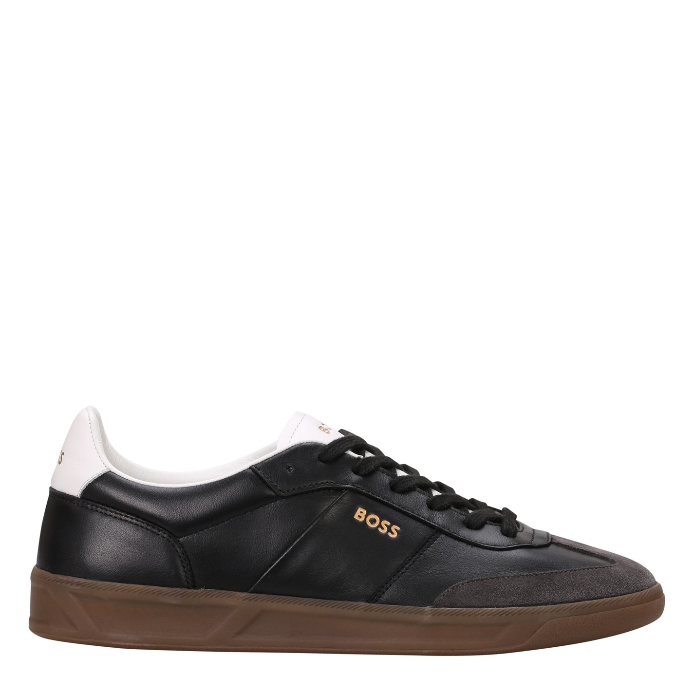 Boss | Men's Brandon Leather Trainers, Durable Smooth Leather | Low ...