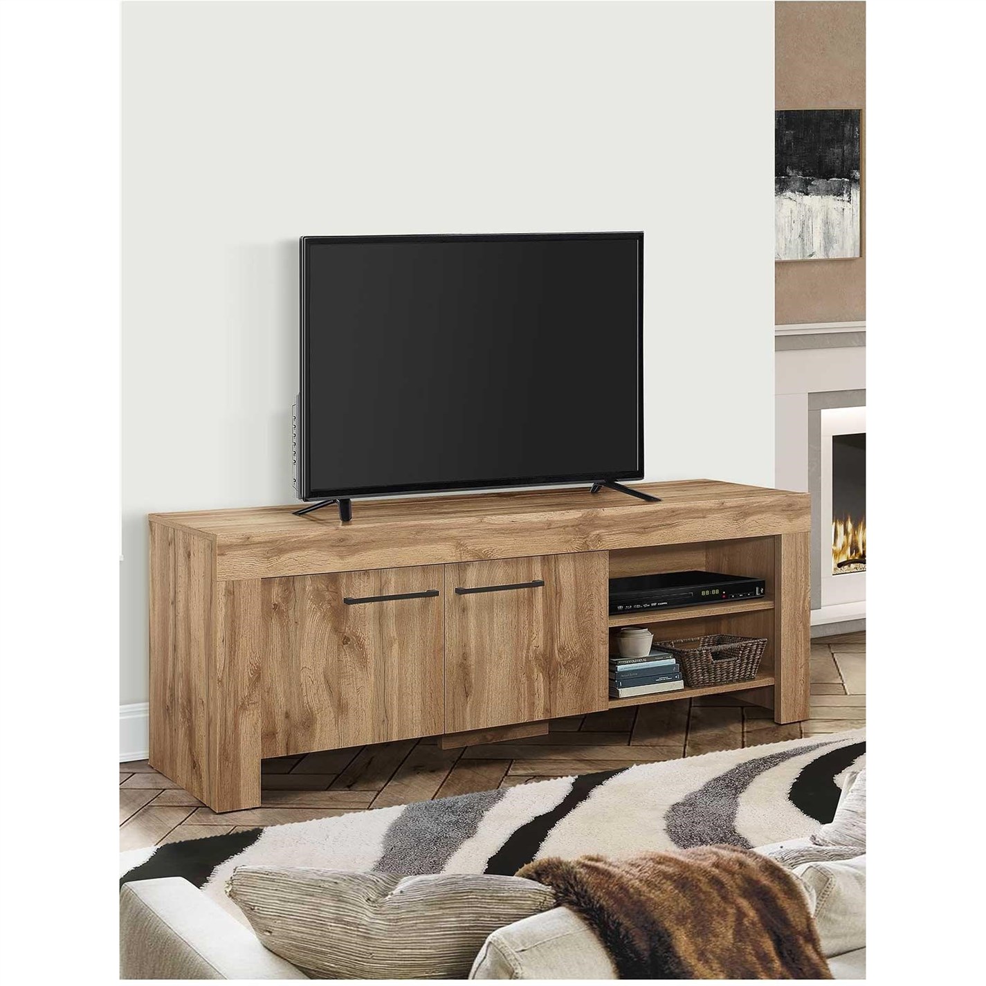 Birlea | Compton TV Unit | Oak | SportsDirect.com