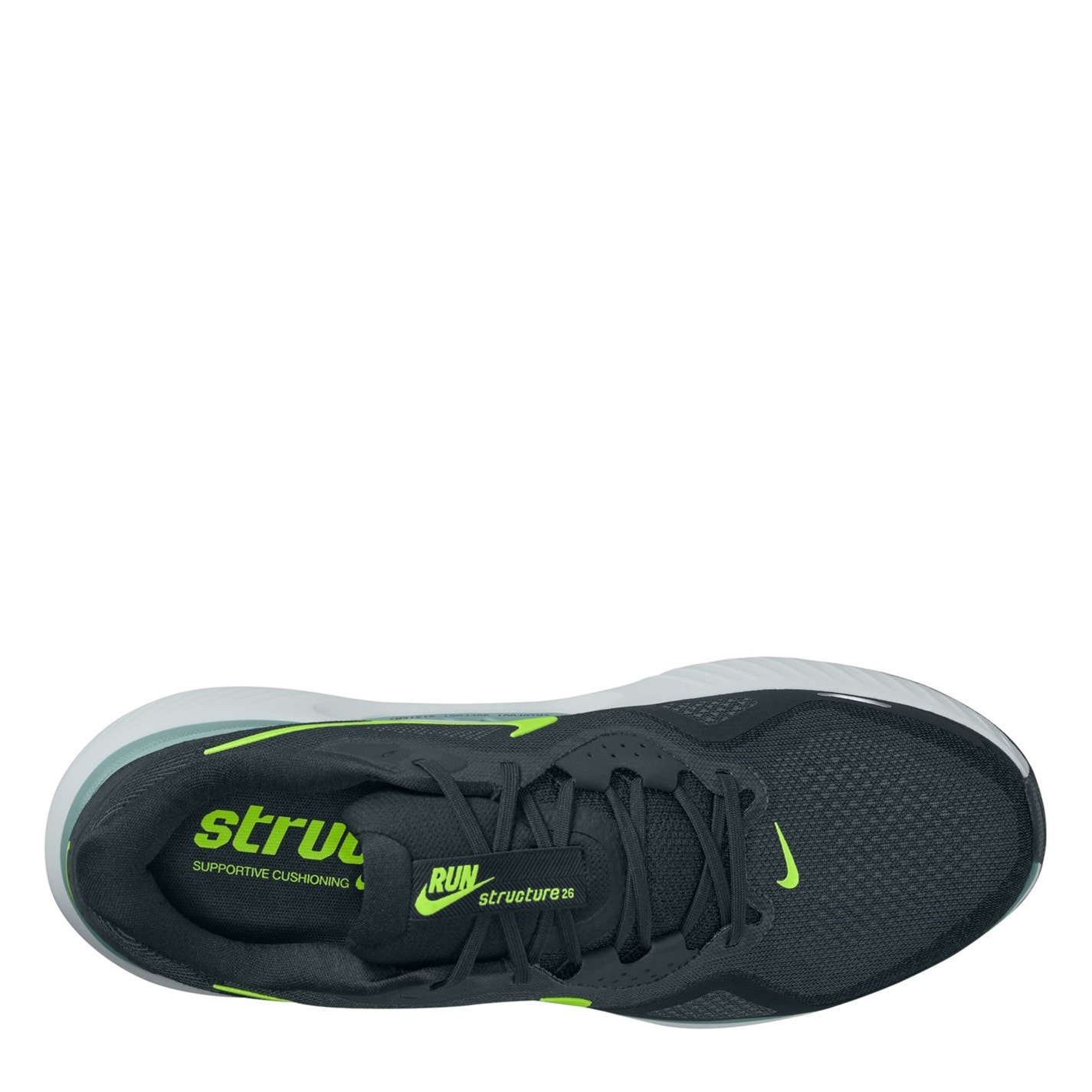 Nike | Structure 26 Trainers Mens | Everyday Neutral Road Running Shoes ...