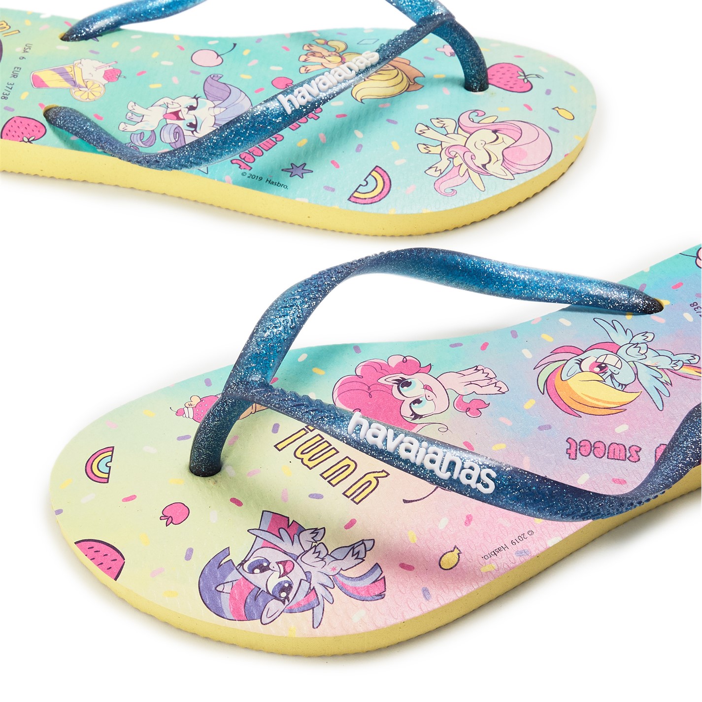 Havaianas | Hav. Kids Slim My Little Pony Lemon Flip Flops Womens ...