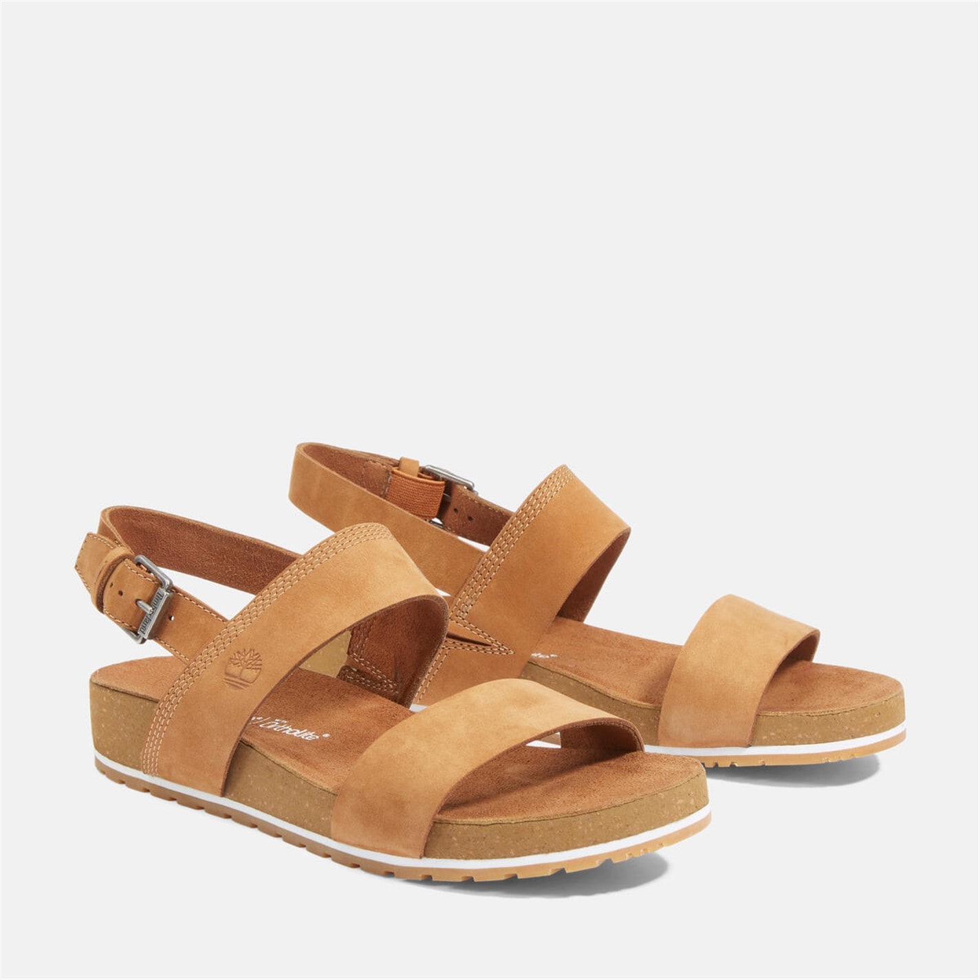 Timberland | Women's Malibu Waves Backstrap Flat Sandal | Saddle ...