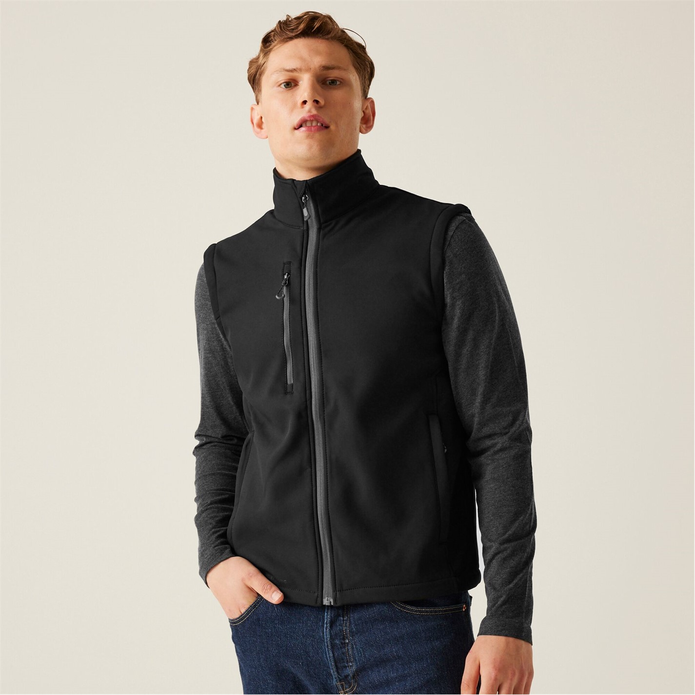 Regatta | Mens H/M Printable Softshell Bodywarmer | Gilets ...