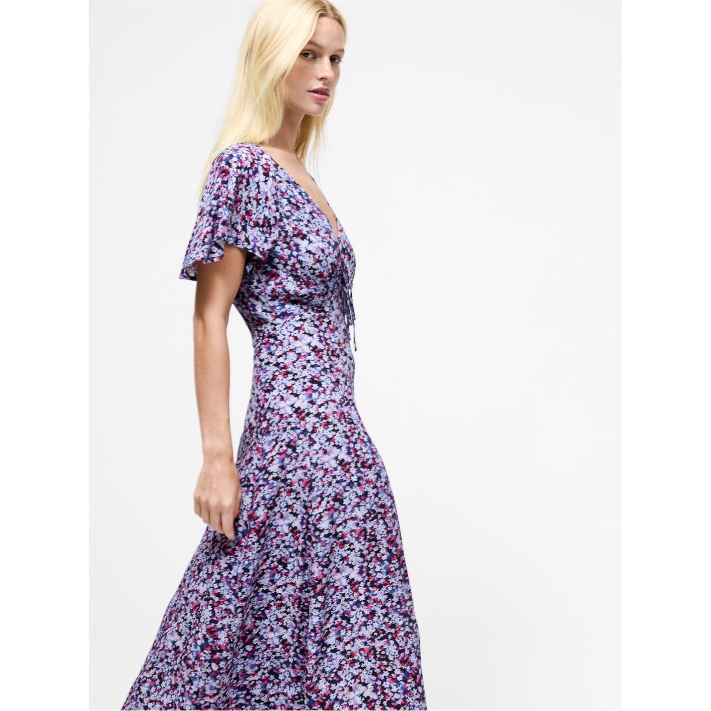 French Connection | Women's Lizzy Long Maxi Dress | Blue Multi ...