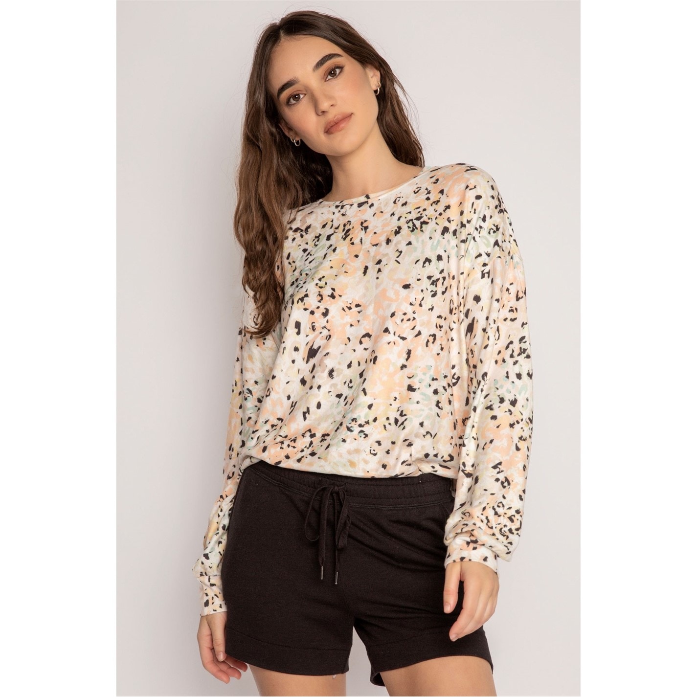 PJ Salvage | Floral Crew Neck Shirt | Orange | SportsDirect.com