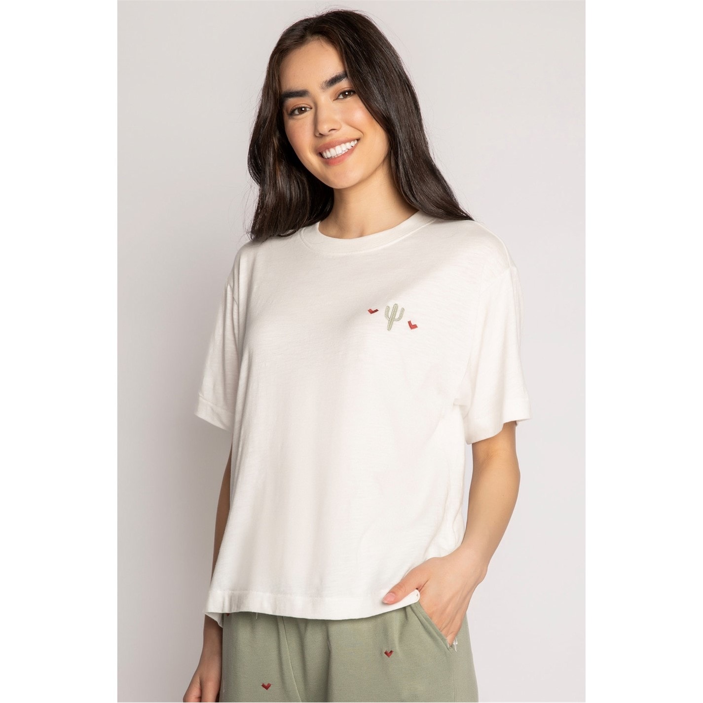 PJ Salvage | Relaxed Fit Tee | Off-White | SportsDirect.com