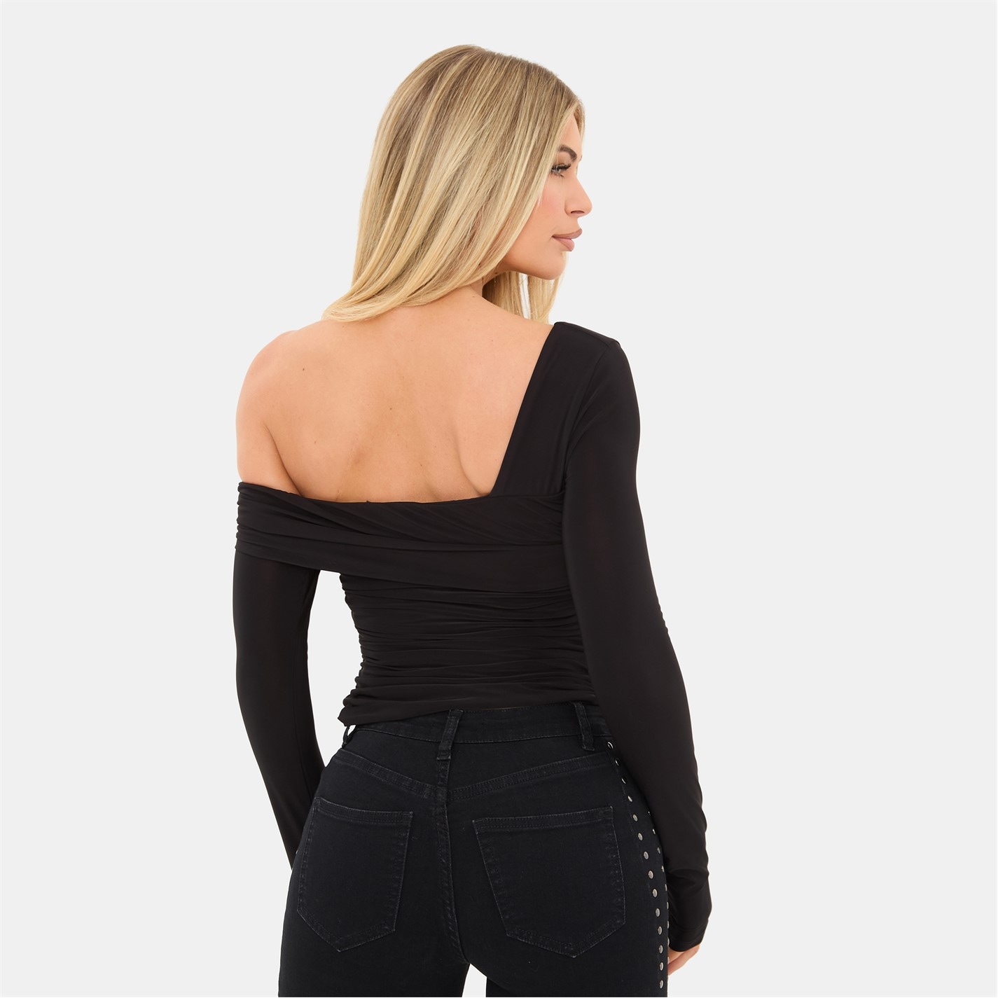 I Saw It First | Long Sleeve Off The Shoulder Top | Black ...