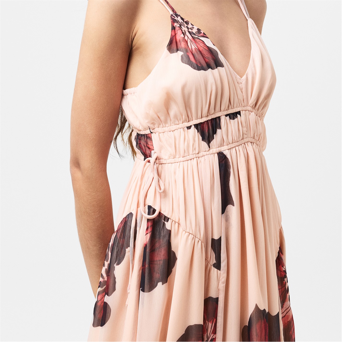 French Connection | Women's Hallie Long Maxi Dress | Blush Pink ...