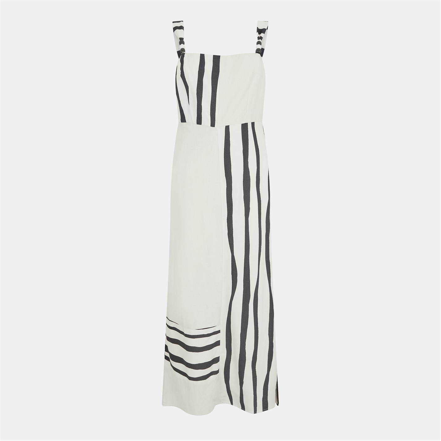 French Connection | Women's Genevieve Flowing Maxi Dress | White-Black ...