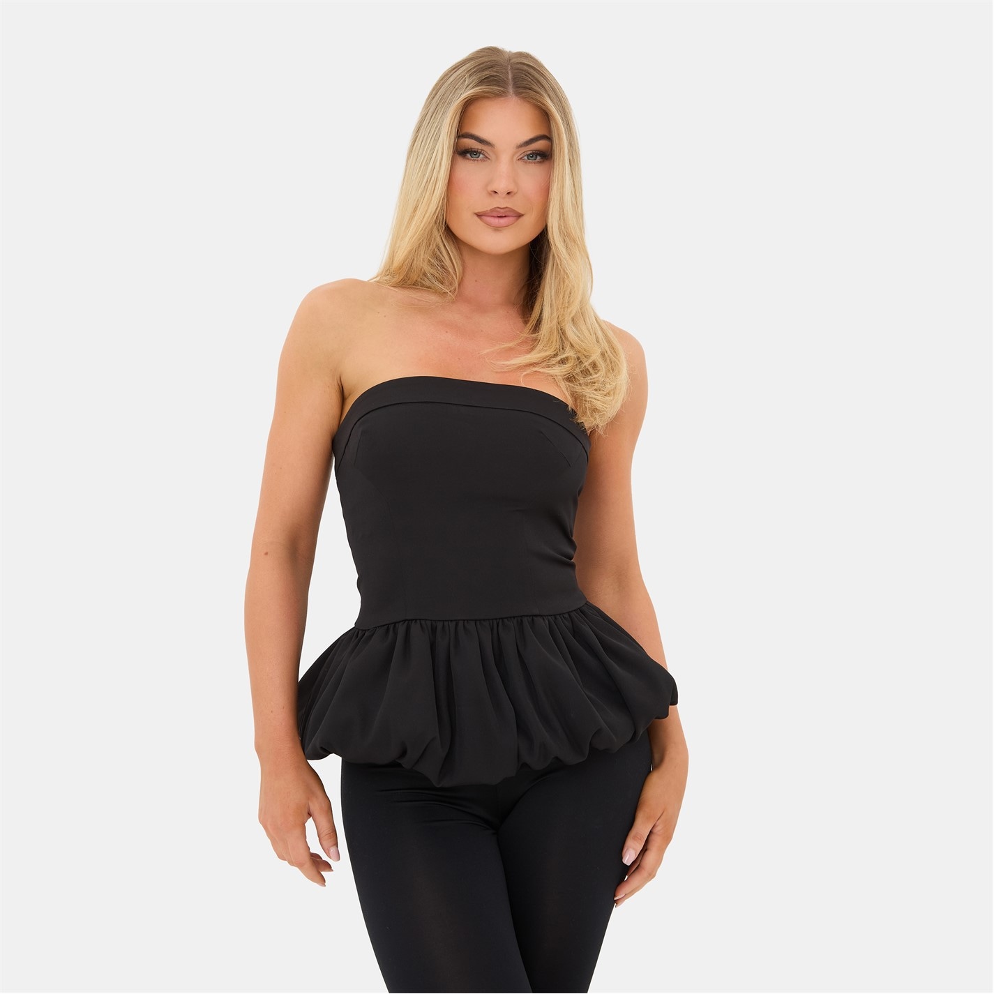I Saw It First | Bubble Hem Top | Black | SportsDirect.com