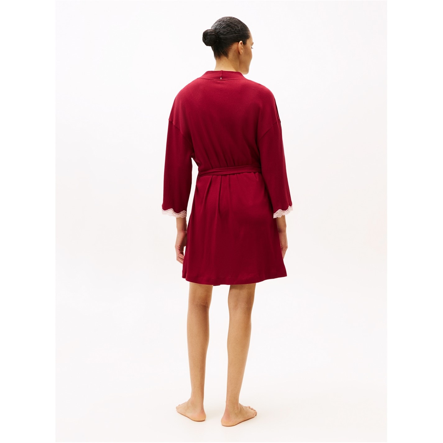 Tommy Hilfiger | Women's Lacee Kimono Dressing Gown | Rouge ...
