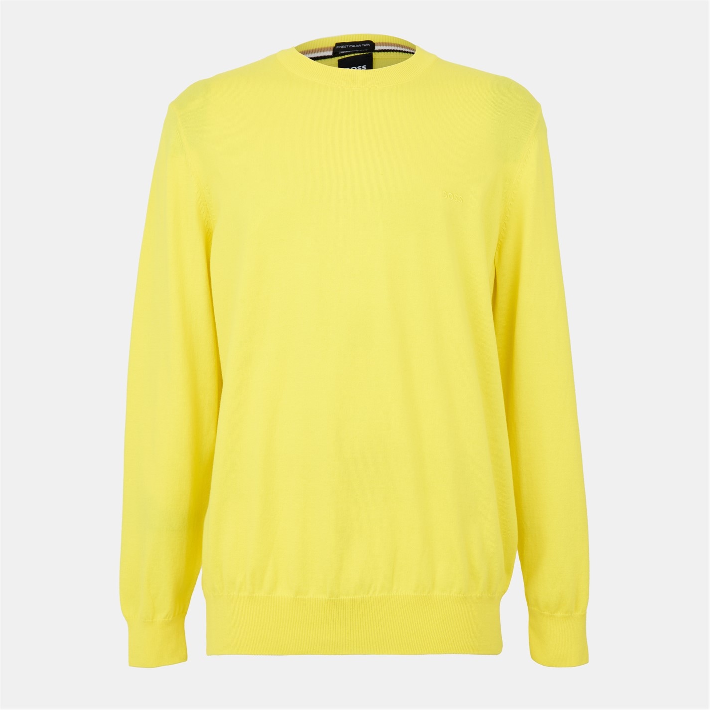 Boss | Men's Pascas Cotton Long Sleeve Crew Neck Jumper | Crew Neck ...