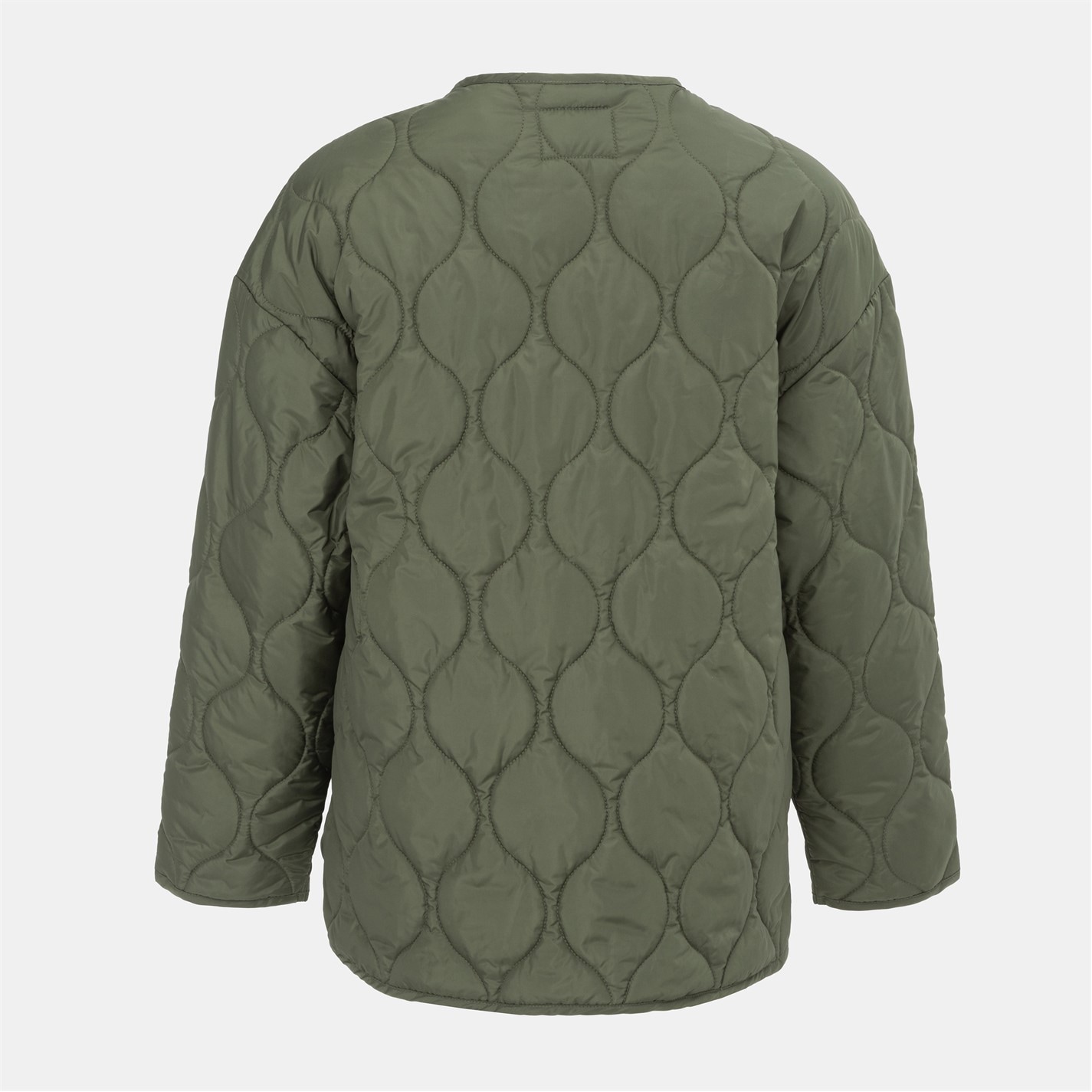SoulCal | Women's Collarless Long Sleeve Quilted Jacket | Khaki ...