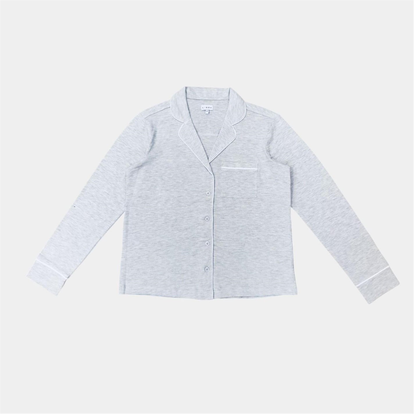 Linea | Women's Star Cotton Long Sleeve Pyjama Sets | Grey ...