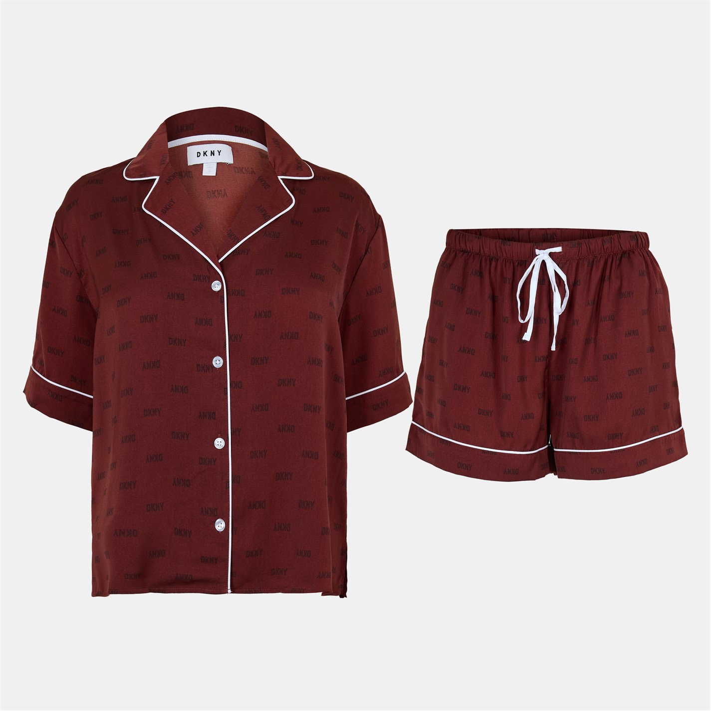 DKNY | Women's Mono Set Short Sleeve Pyjama Set | Red | SportsDirect.com