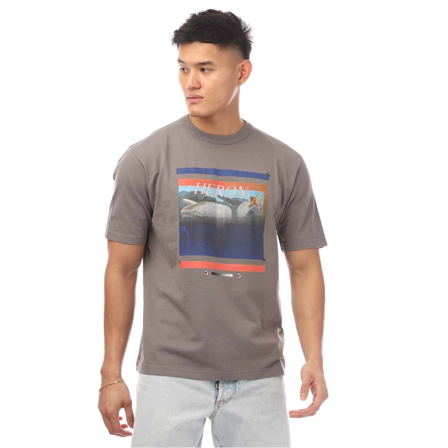 Heron Preston | Misprinted Heron T-Shirt | Grey | SportsDirect.com