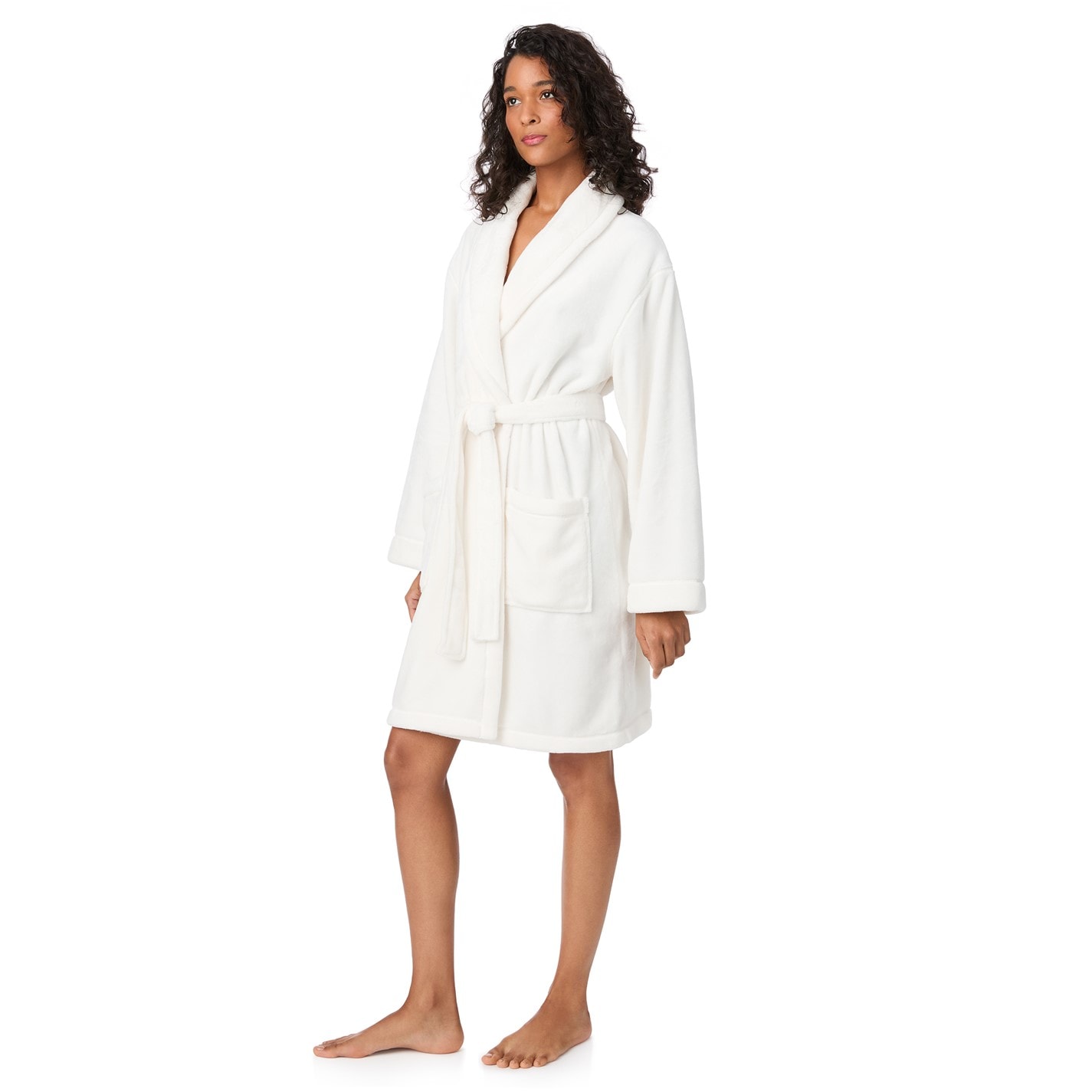 DKNY | Women's Plush Relaxed Fit Dressing Gown | Fluffy Dressing Gowns ...