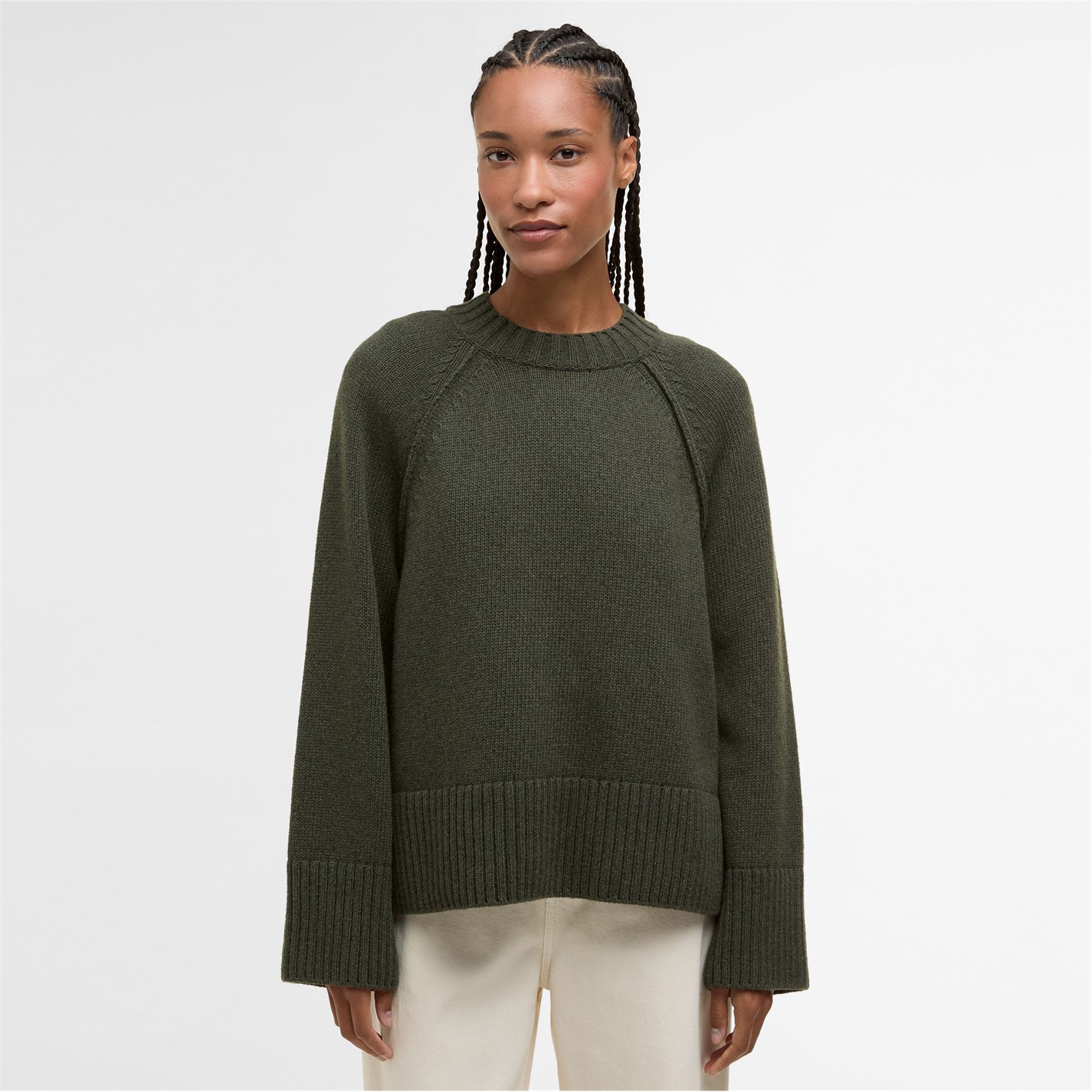 Barbour | Womens Ashdon Jumper | Sage | SportsDirect.com