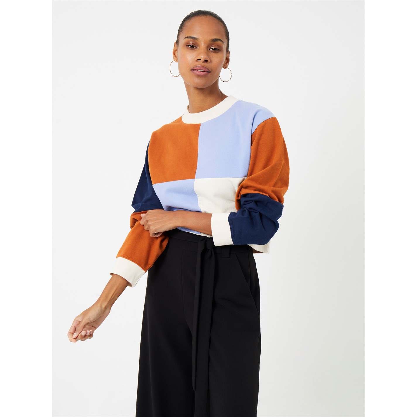 French Connection | Women's High Waisted Wide Leg Loose Fit Palazzo ...