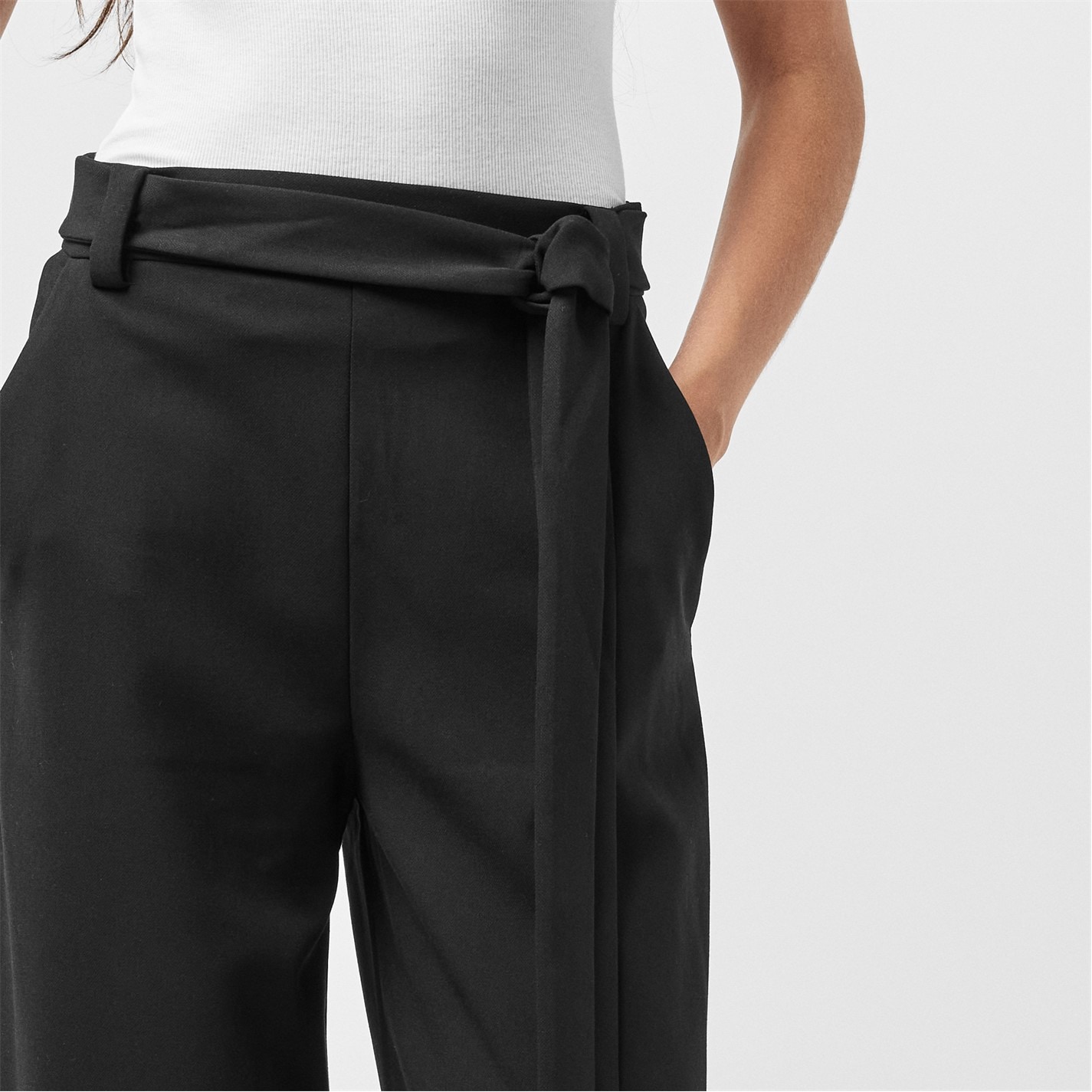French Connection | Women's High Waisted Wide Leg Loose Fit Palazzo ...