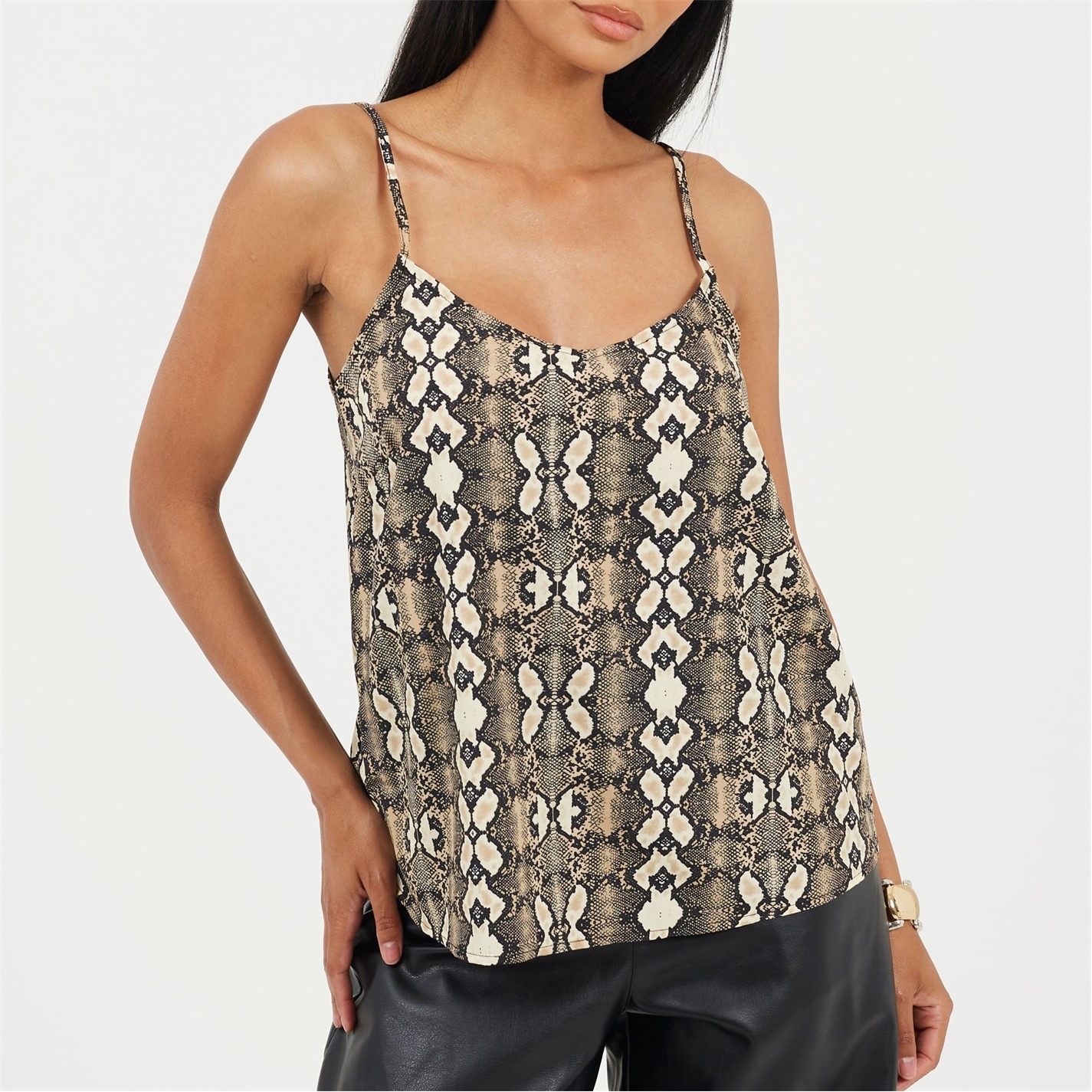 Brave Soul | Womens Flowy Cami in Snake Print | Snake | SportsDirect.com