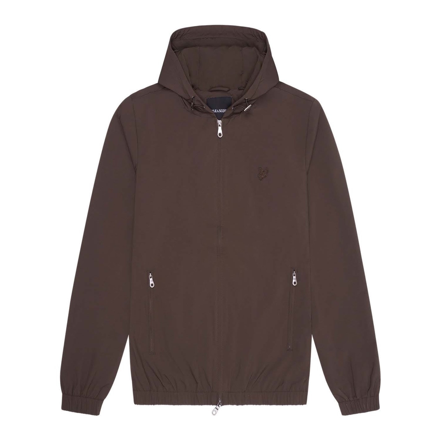 Lyle and Scott | Tonal Eagle Hooded Bomber Jacket | Green ...