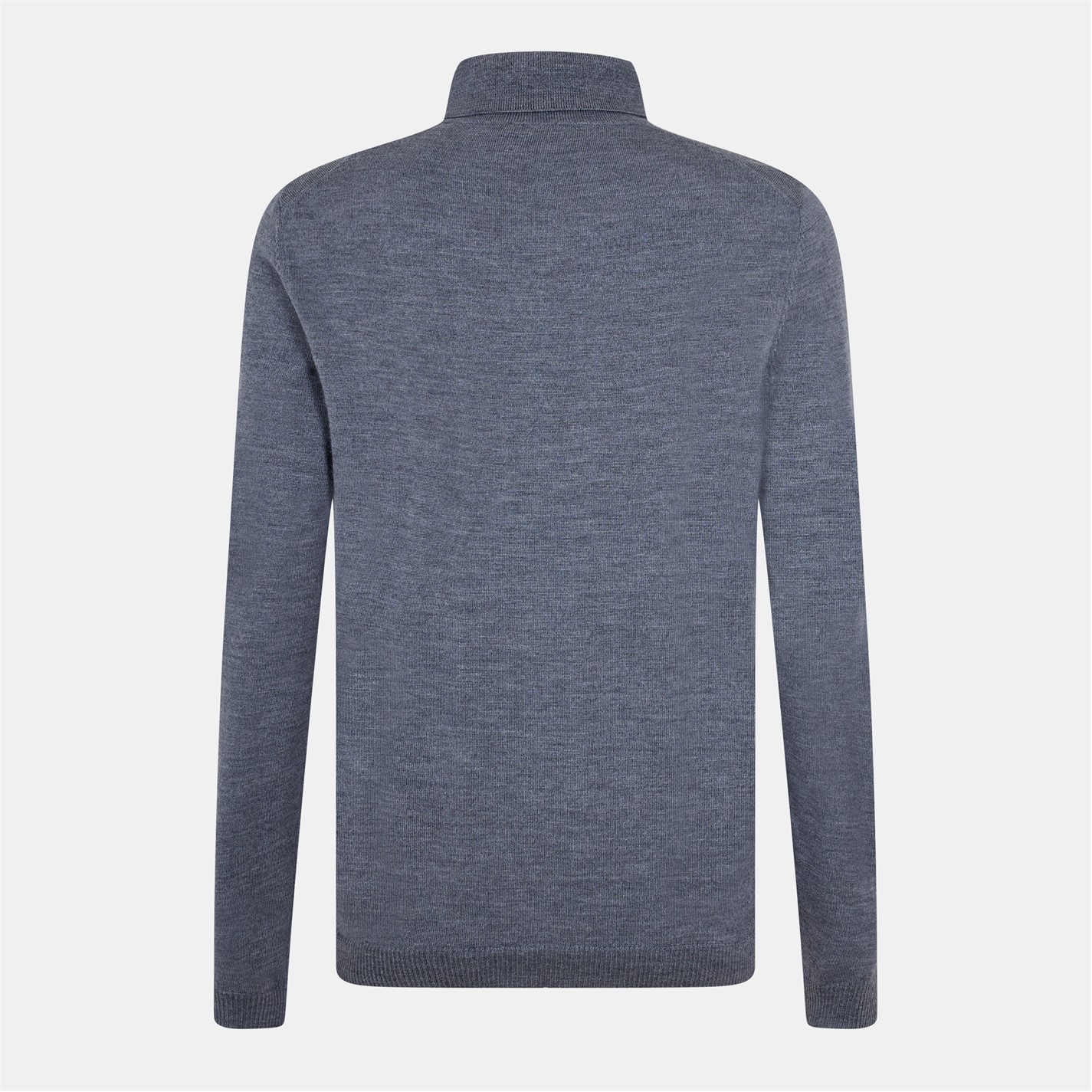 Boss | Men's Banet E Knitted Long Sleeve Polo Shirt | Medium Grey ...