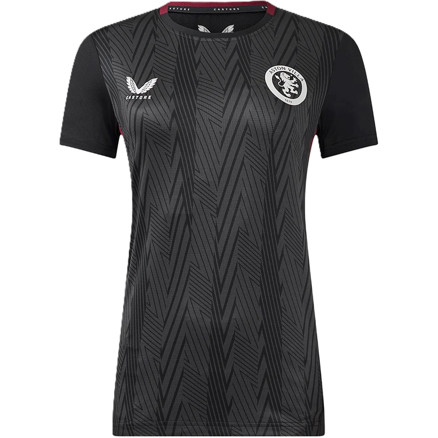 Castore | Women's Licensed Short Sleeve T-Shirt | Caviar/Rhd ...