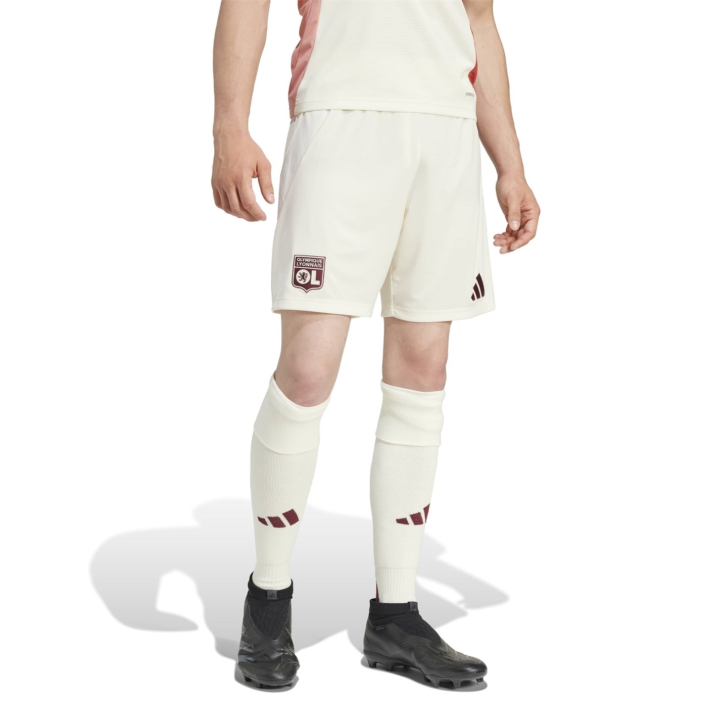 adidas | Olympique Lyon Third Shorts 2025 2026 Adults | Ivory/Ivory ...