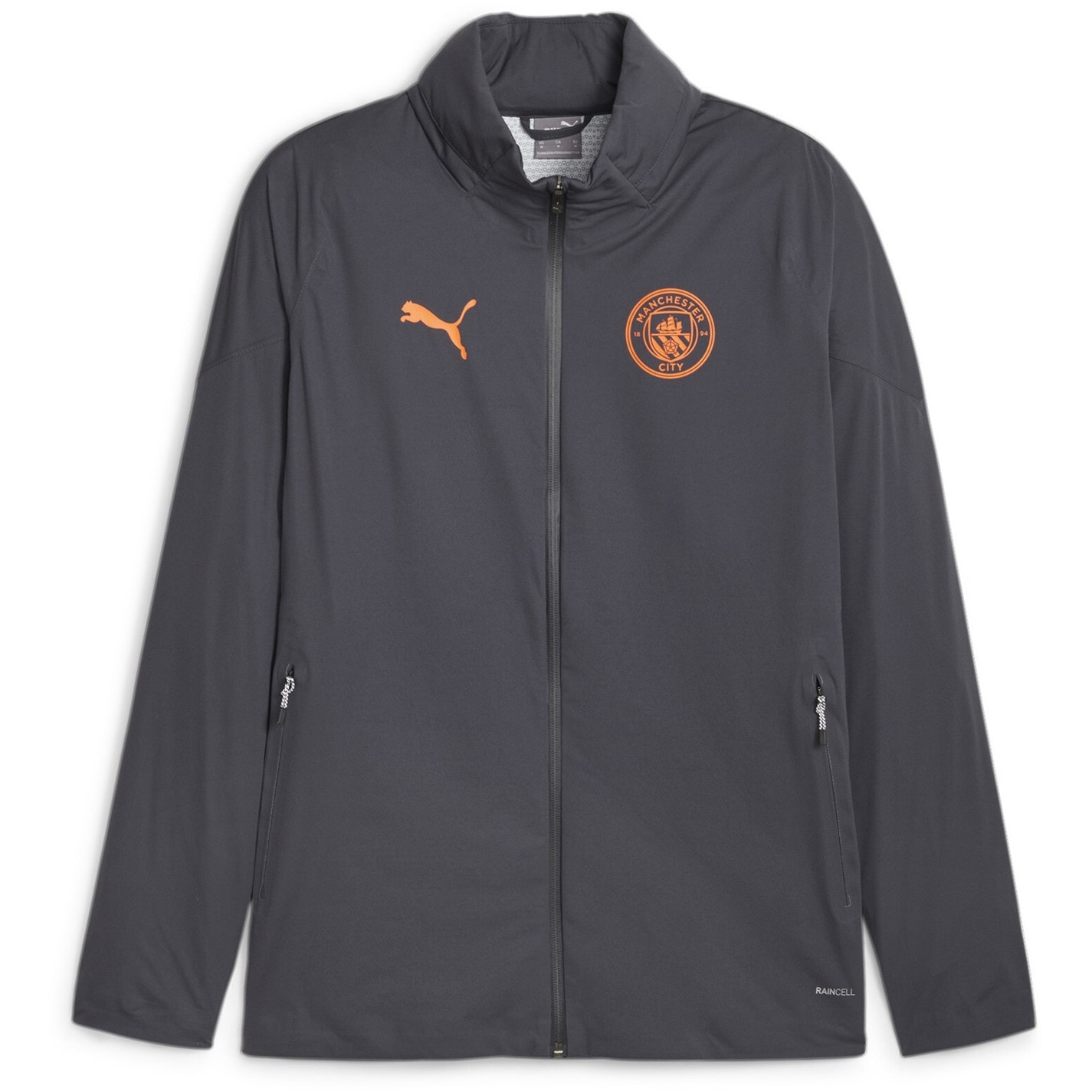 Puma | Mcfc Training Rain Jacket Pro Anorak Mens | Strong Grey ...