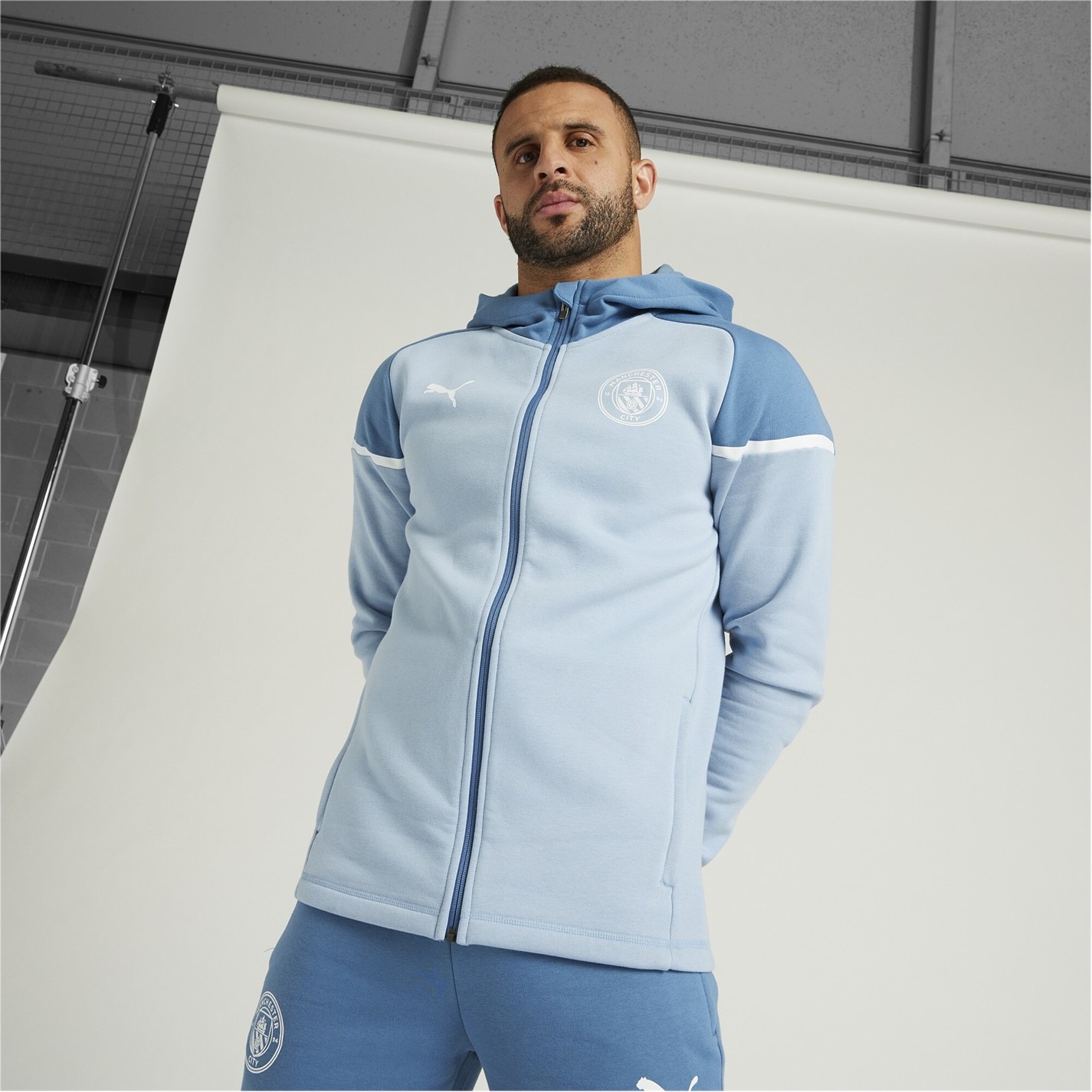 Puma | Mcfc Casuals Hooded Jkt Hoody Mens | Licensed Zip Hoodies ...