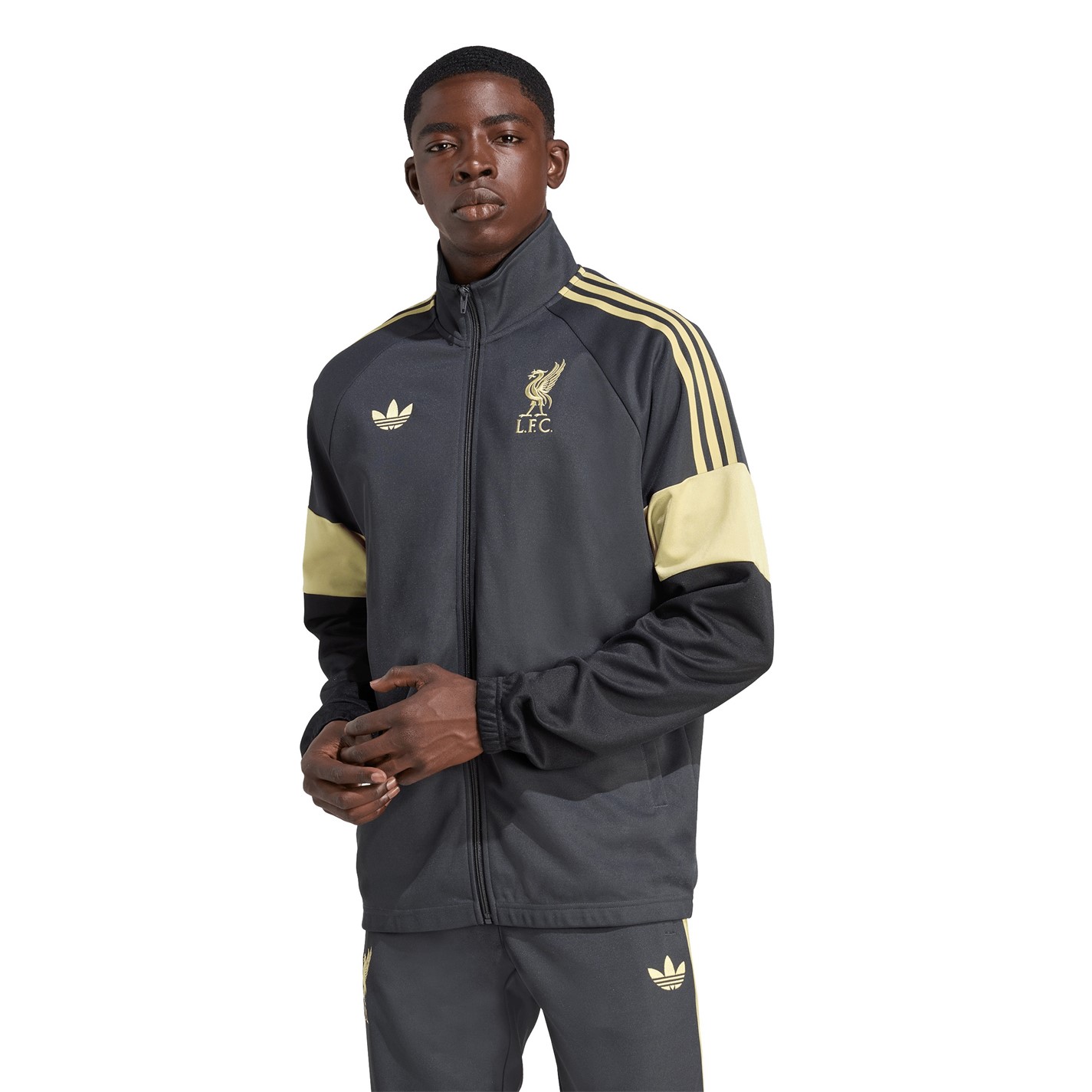 adidas | Men's Liverpool Licensed Tracksuit Top | Black | SportsDirect.com