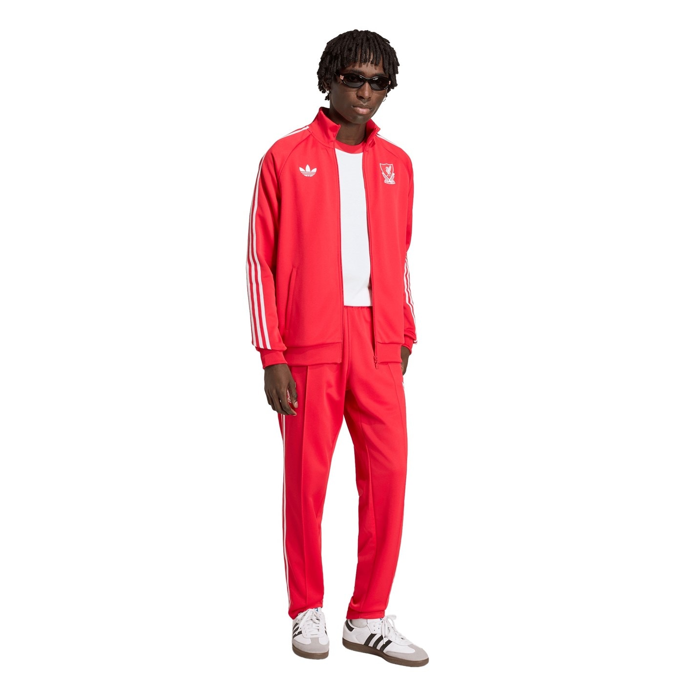 adidas | Mens Liverpool Originals Tracksuit Top 25/26 | Red/White ...