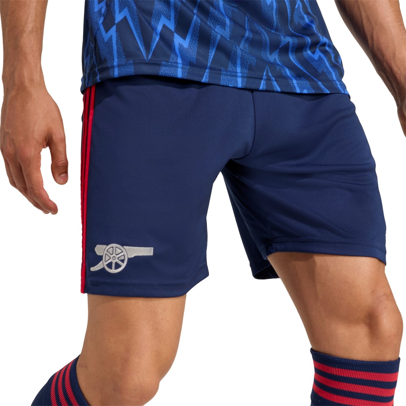 adidas | Arsenal Away Shorts 2025 2026 Adults | Blue/Grey ...