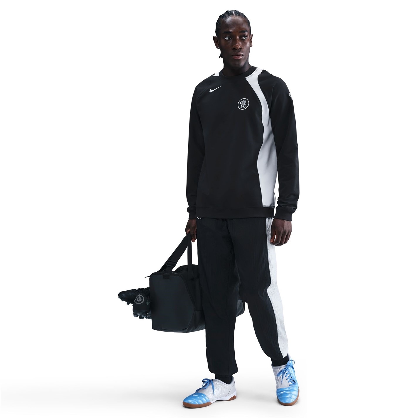 Nike | Chelsea T90 Crew Sweater Mens | Black/Silver | SportsDirect.com